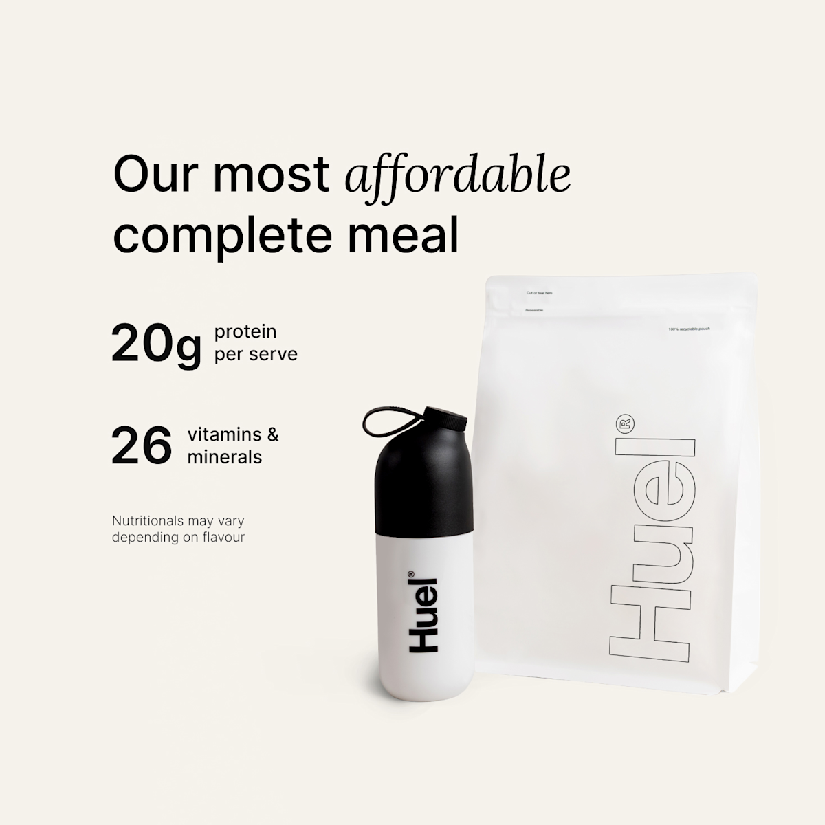 Huel Essential | most affordable meal powder | Huel EU