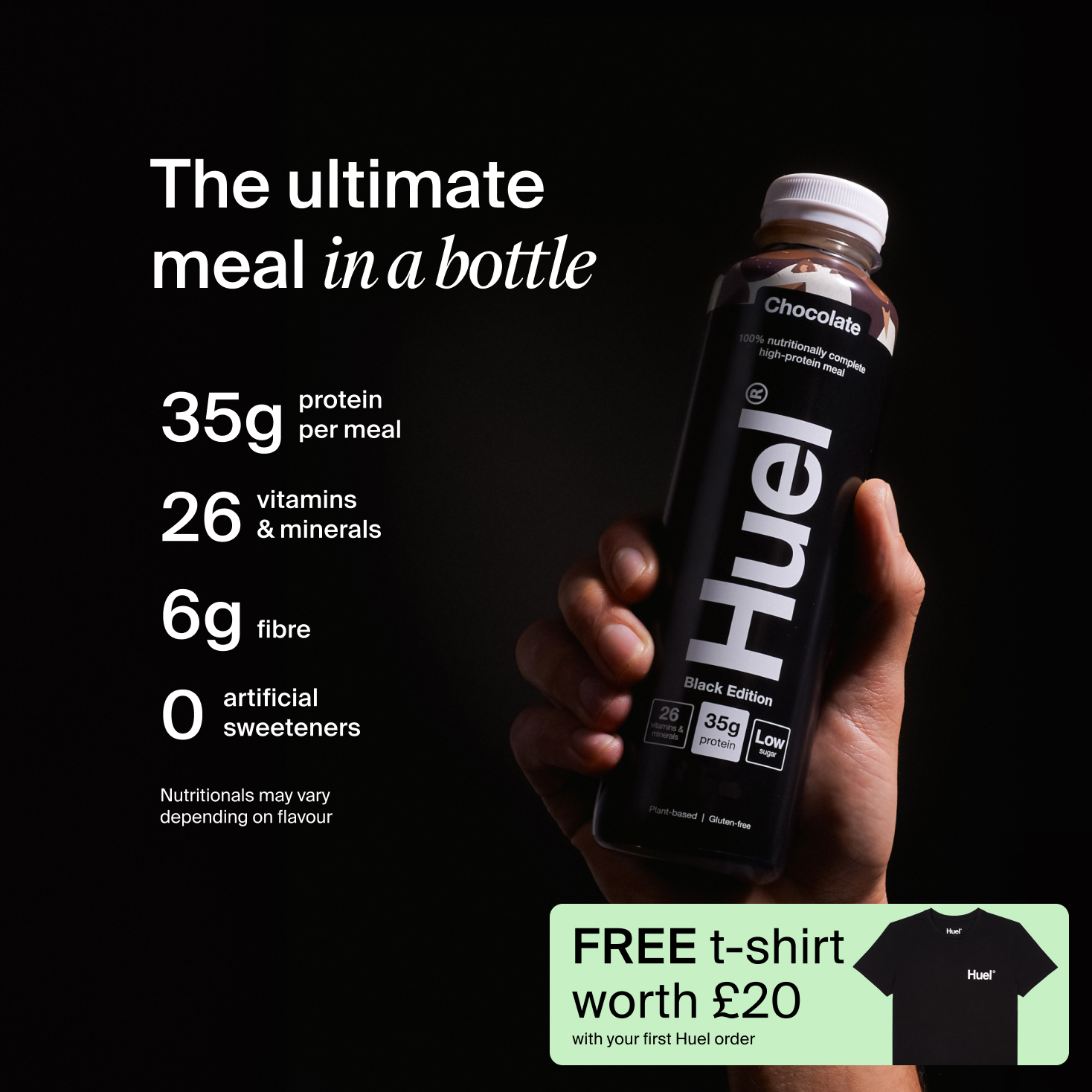 Black Edition RTD | Protein Meal Replacement Shake | Huel