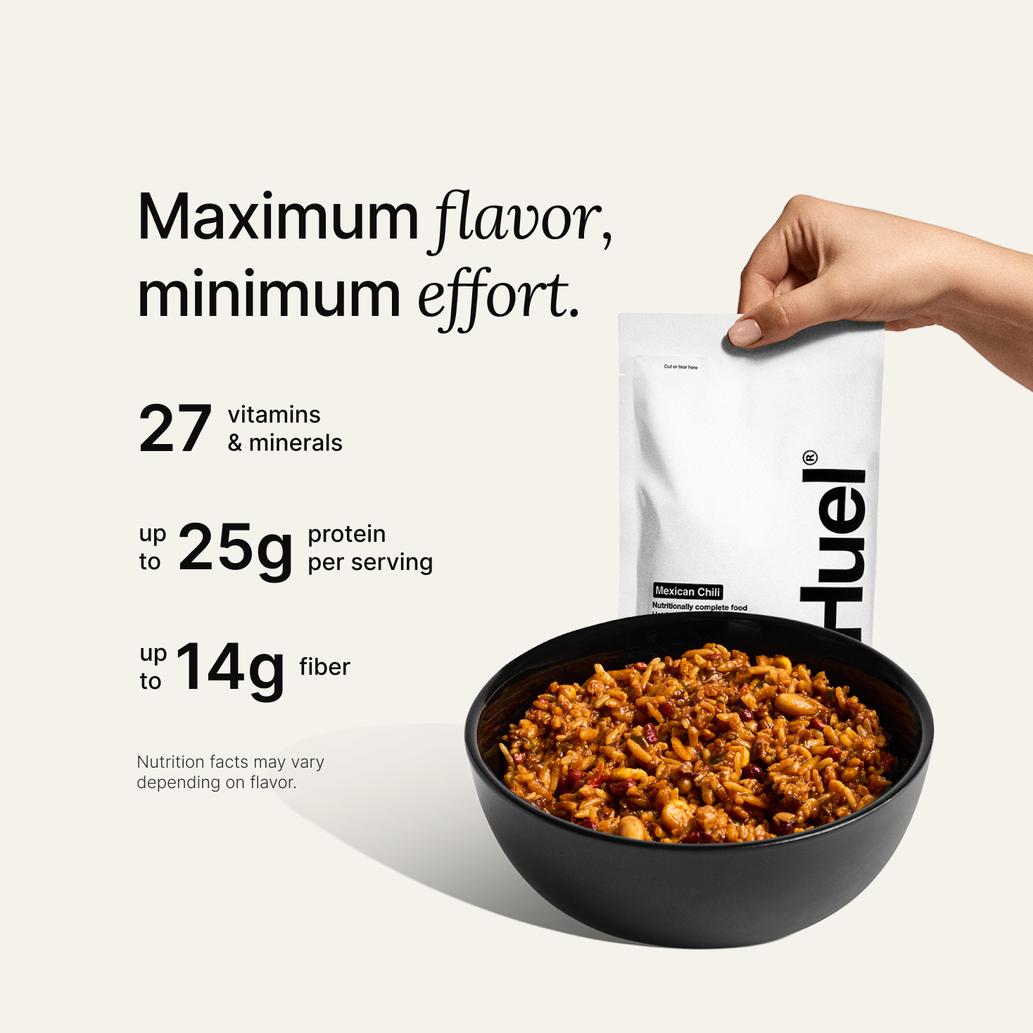 Hot & Savory Meal Packs | Ready Made Meals | Huel US