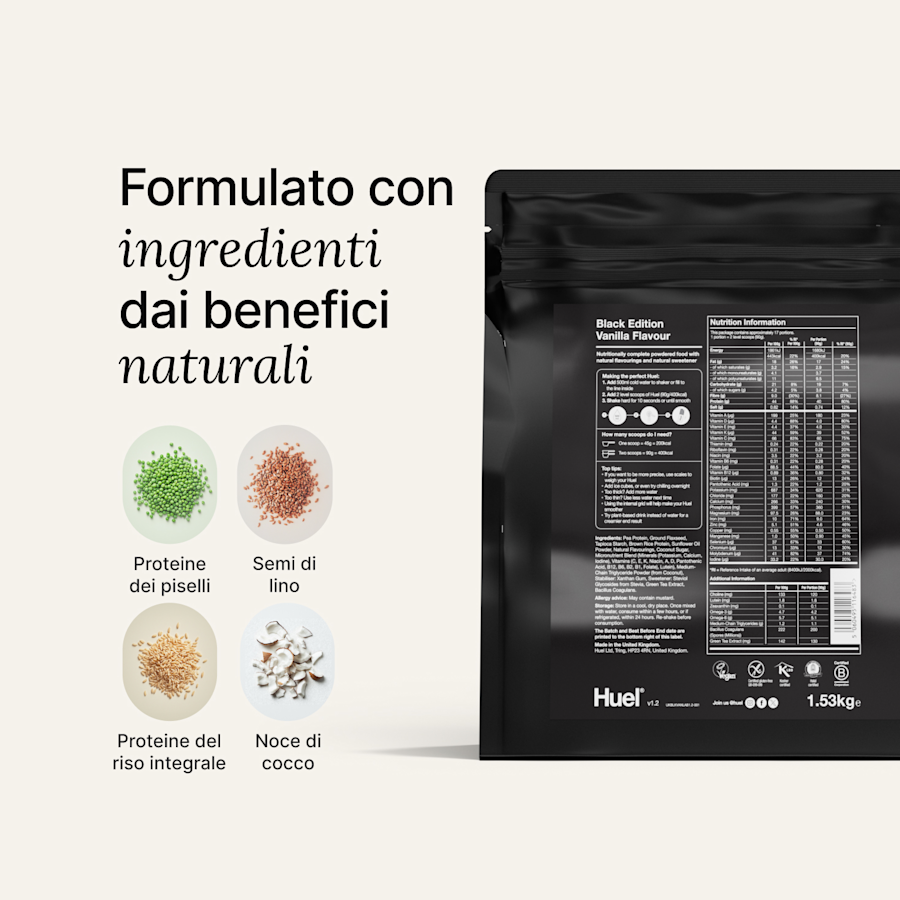 Huel Black Edition | Ad alto contenuto proteico | Huel IT