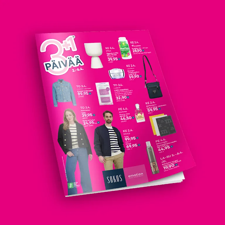3+1 PÄIVÄÄ | Sokos verkkokauppa