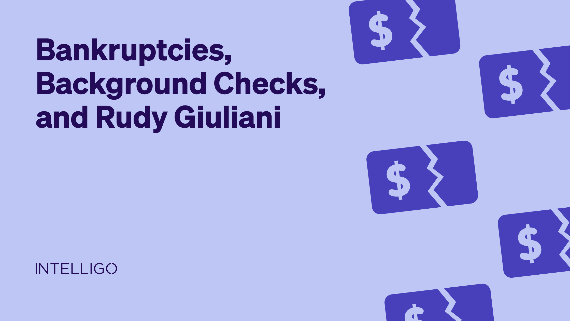 Bankruptcies, Background Checks, and Rudy Giuliani