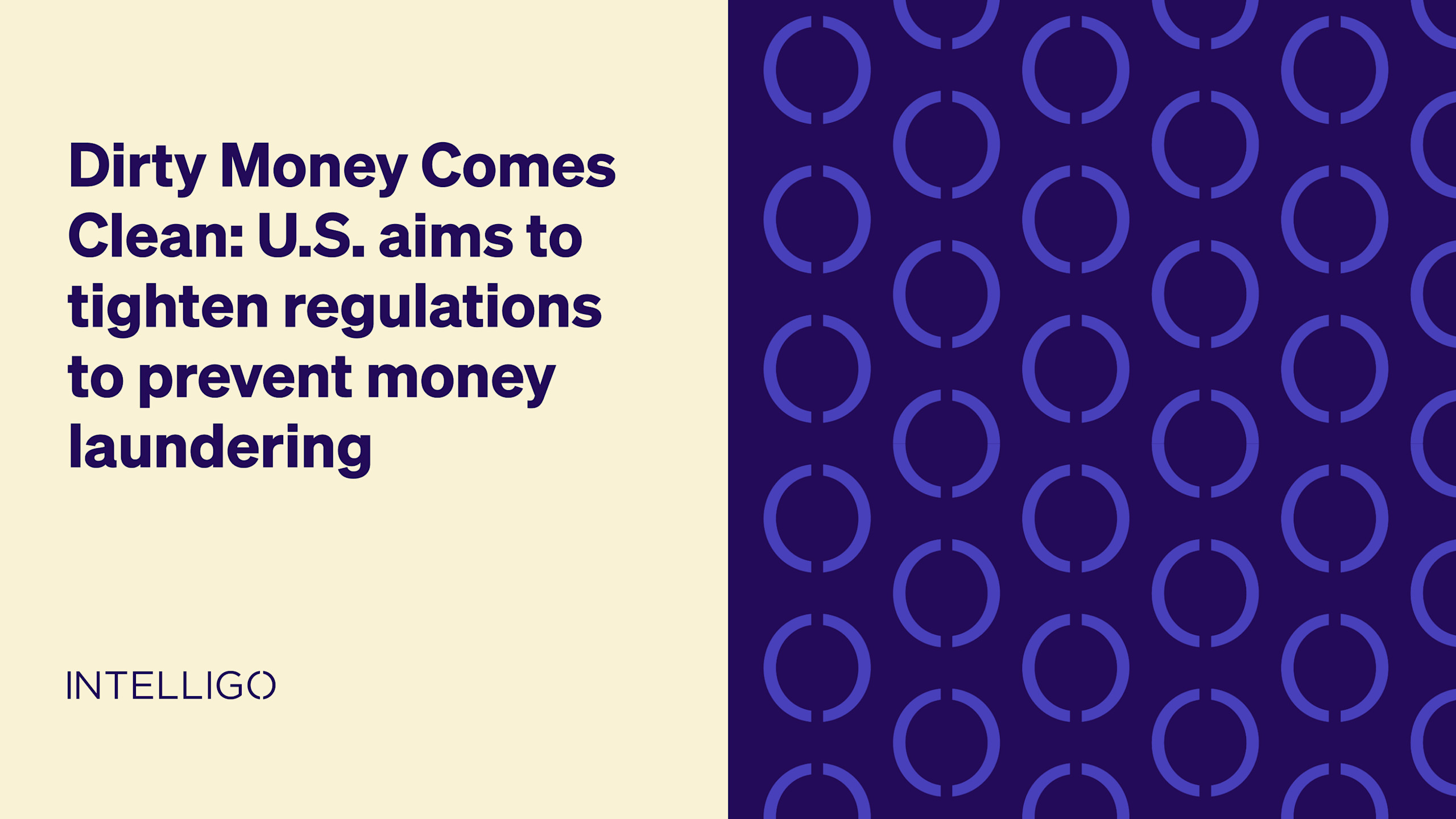 Dirty Money Comes Clean: U.S. aims to tighten regulations to prevent ...