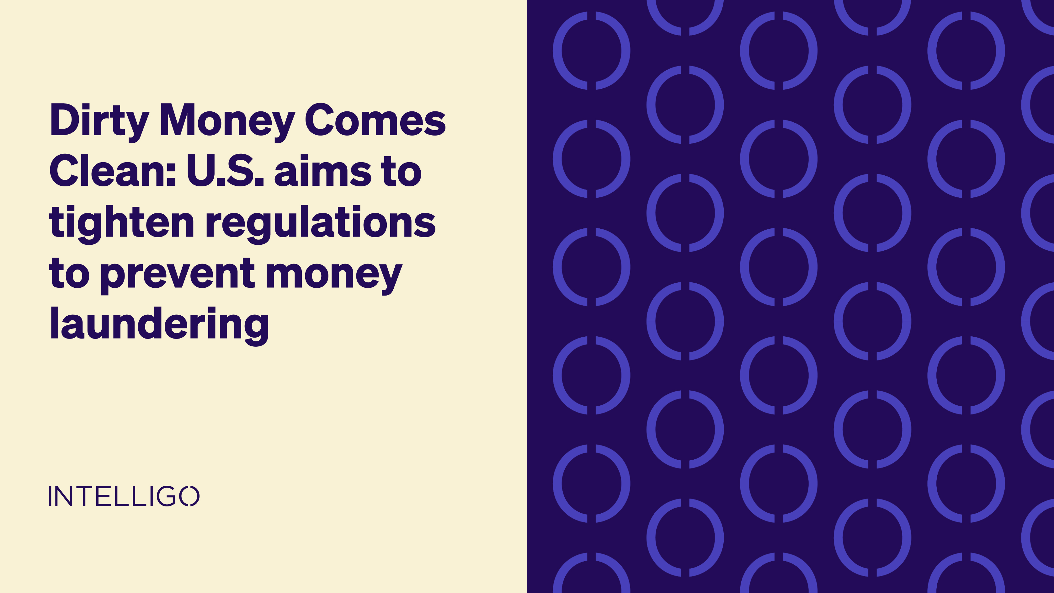 Dirty Money Comes Clean: U.S. aims to tighten regulations to prevent ...