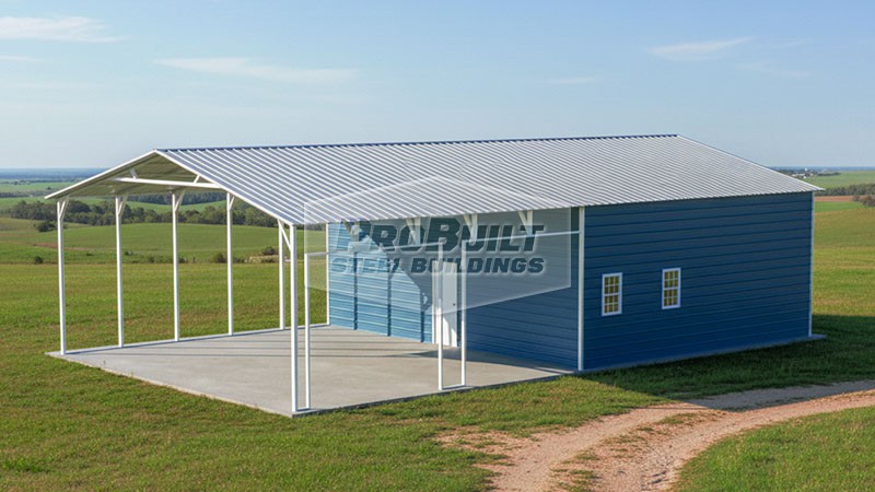 Steel Utility Buildings - Carport Garage Combo Buildings Prices and Sizes
