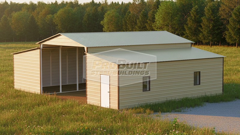 50x40 Steel Barn - Probuilt Steel Buildings