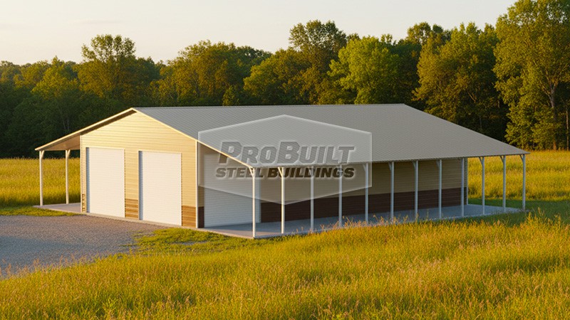 50x40 Steel Barn - Probuilt Steel Buildings