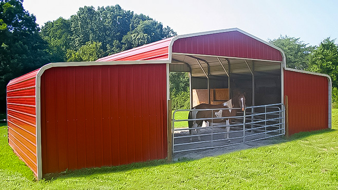 Regular Roof Barns - Custom Regular Roof Metal Barn Buildings | Probuilt