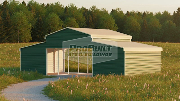 Regular Roof Barns - Custom Regular Roof Metal Barn Buildings