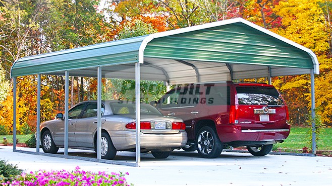24x30 Vertical Roof Carport - Probuilt Steel Buildings