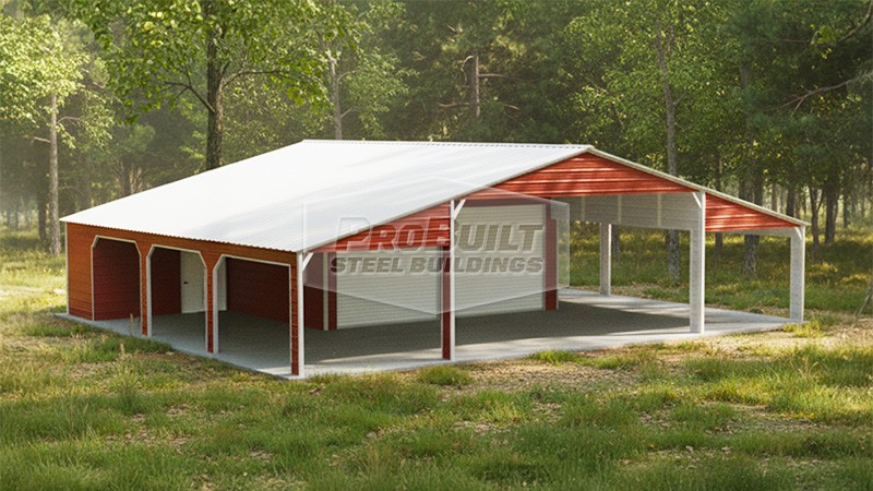 Steel Utility Buildings - Carport Garage Combo Buildings Prices and Sizes