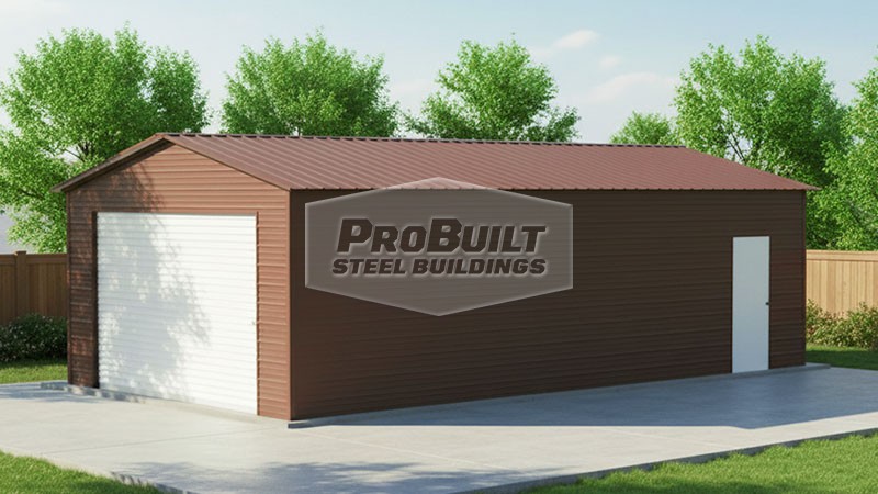16x30 Steel Garage - Probuilt Steel Buildings
