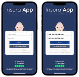 Insura App | Signing In