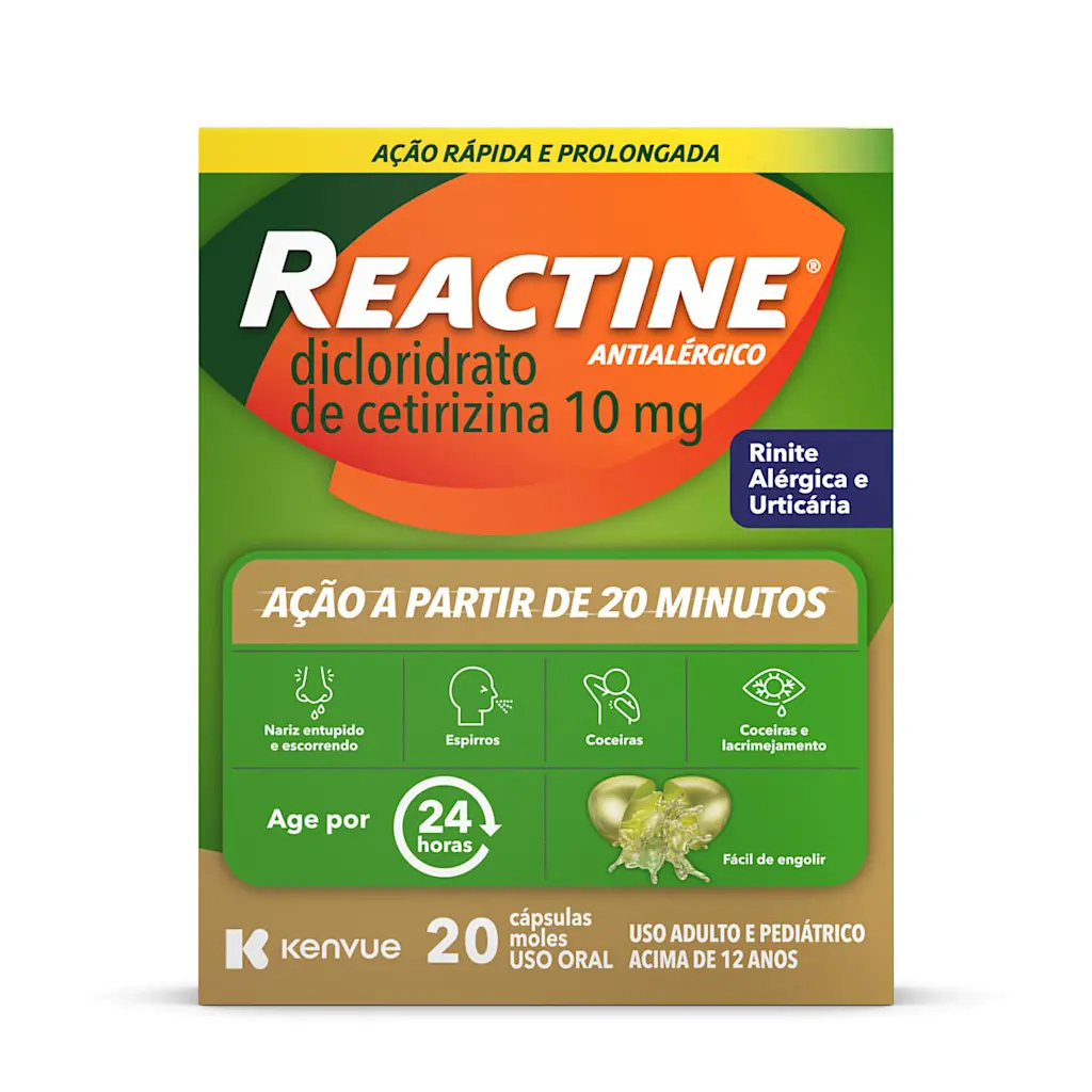 Antialérgico REACTINE®️ BR