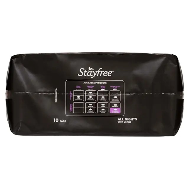 STAYFREE® All Nights Pads With Wings | Stayfree® Australia