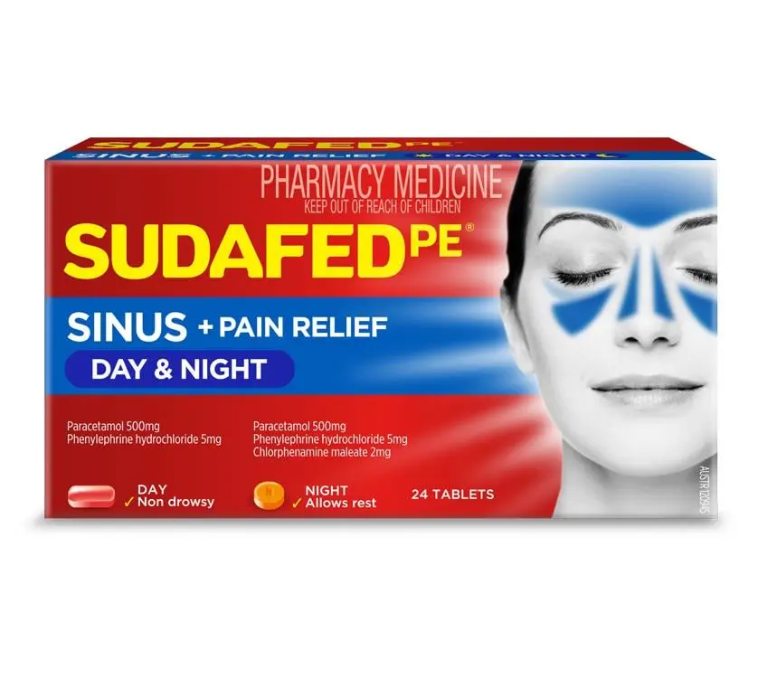 SUDAFED® PE Day & Night Sinus Relief Tablets | Sudafed®