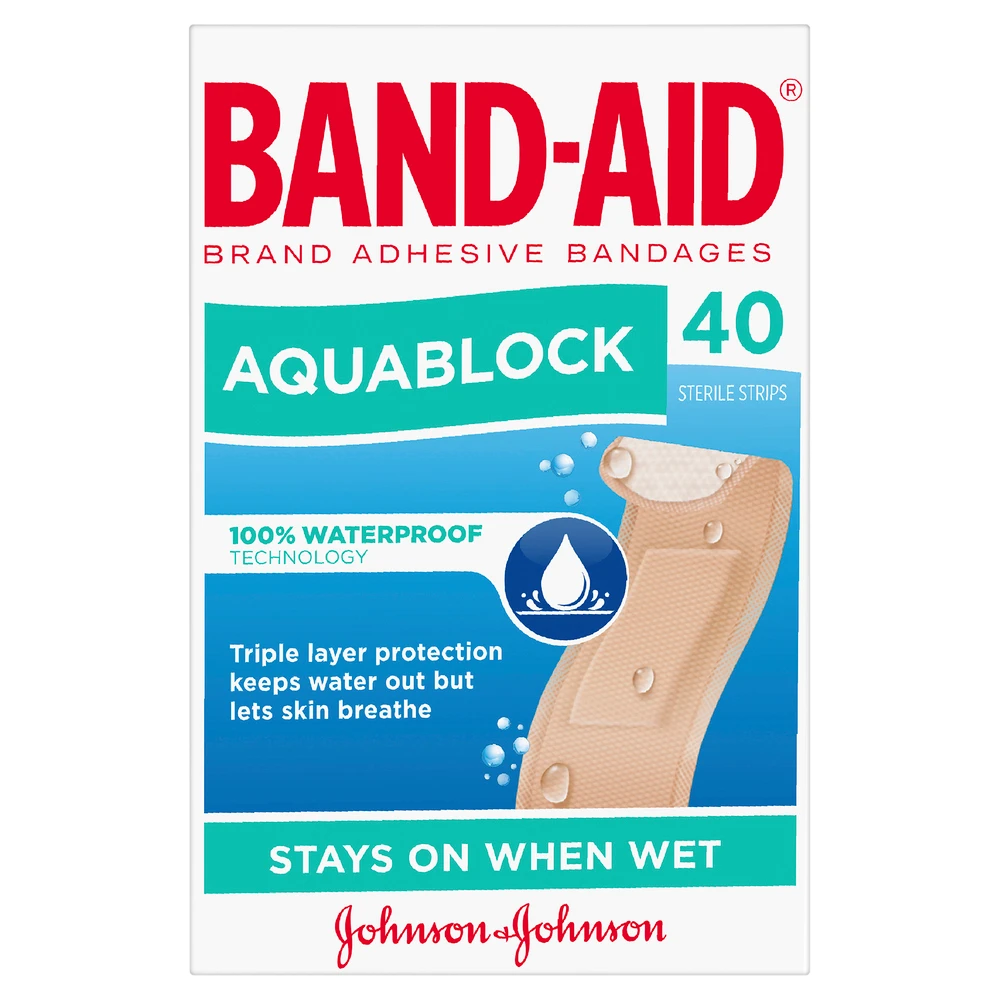 BAND-AID® Aquablock Waterproof Bandages | BAND-AID® Australia