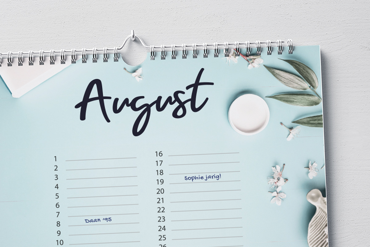 7 tips voor een kalender die 365 dagen per jaar te gek is! | Printdeal.be
