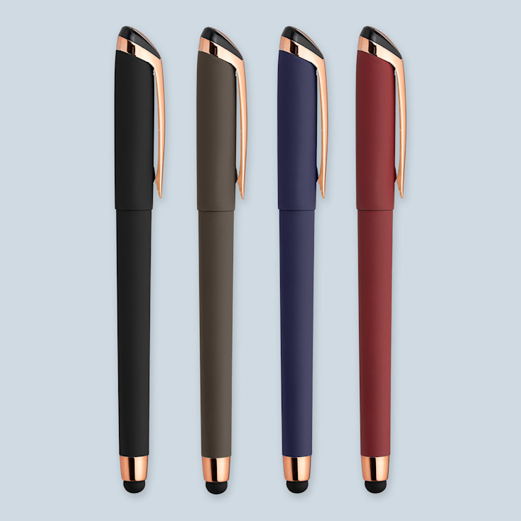 Martel zachte rose pen met stylus bedrukken | Printdeal.be