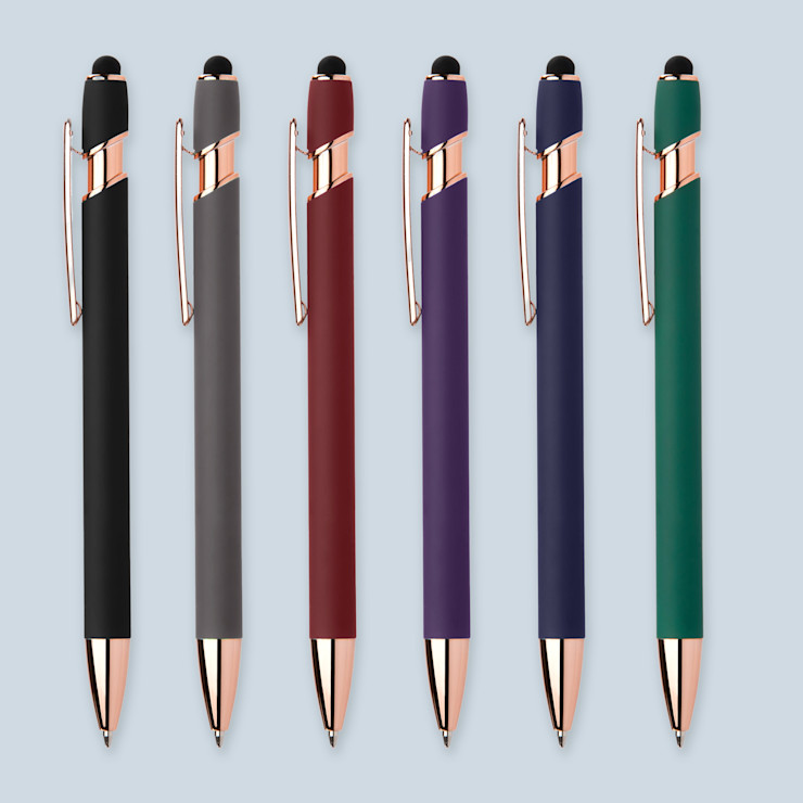 Hoover rose gouden pen met stylus bedrukken | Printdeal.be