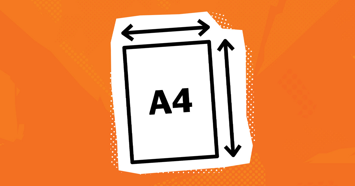 A4 formaat in cm, mm & inches | Printdeal.be