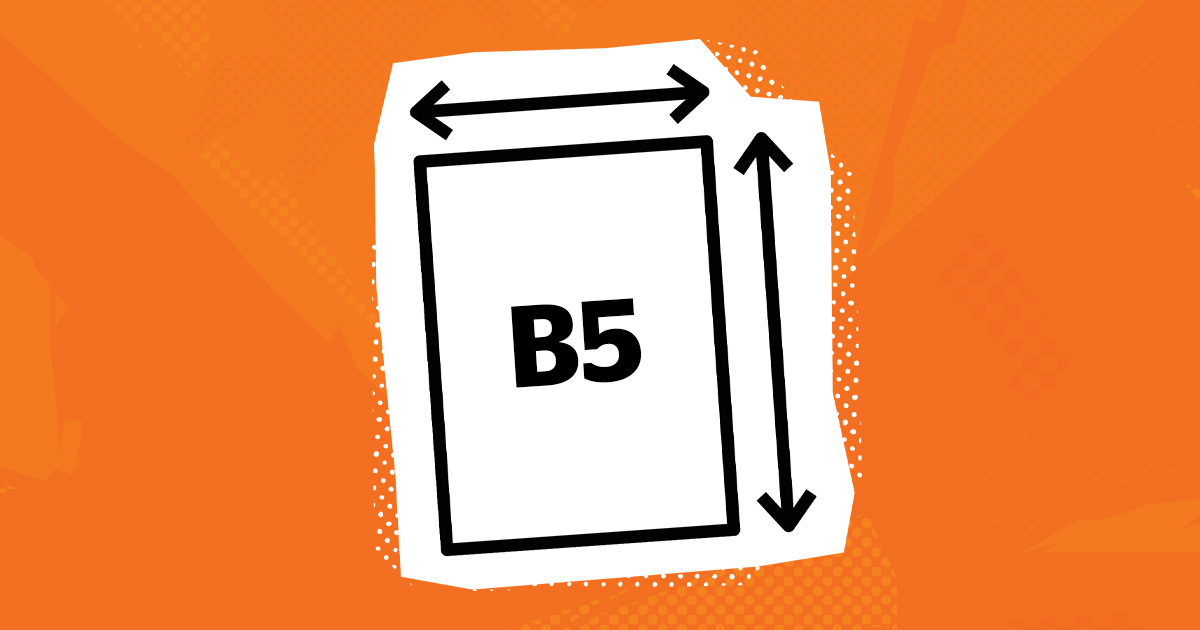 Format B5 en cm, mm & pouces | Printdeal.be