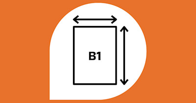 B1 formaat in cm, mm & inches | Printdeal.be