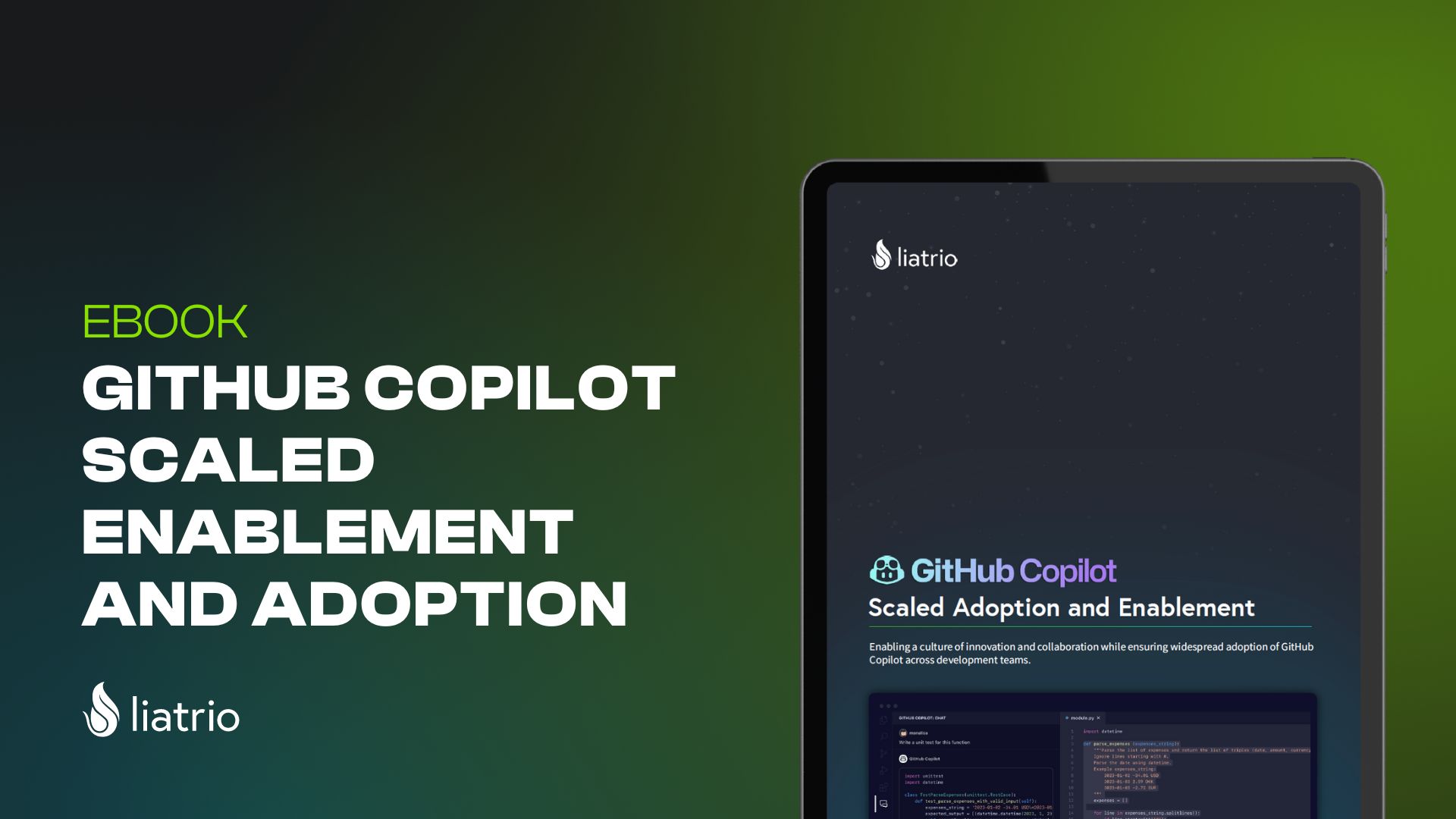 GitHub Copilot Scaled Enablement and Adoption