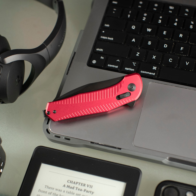Diverge XR Drop Point - Dark Red + Black | Daily Carry Folding Knife
