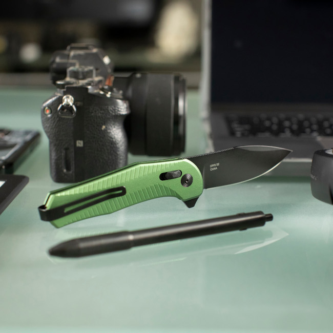 Diverge XR Drop Point - Green + Black | Daily Carry Folding Knife