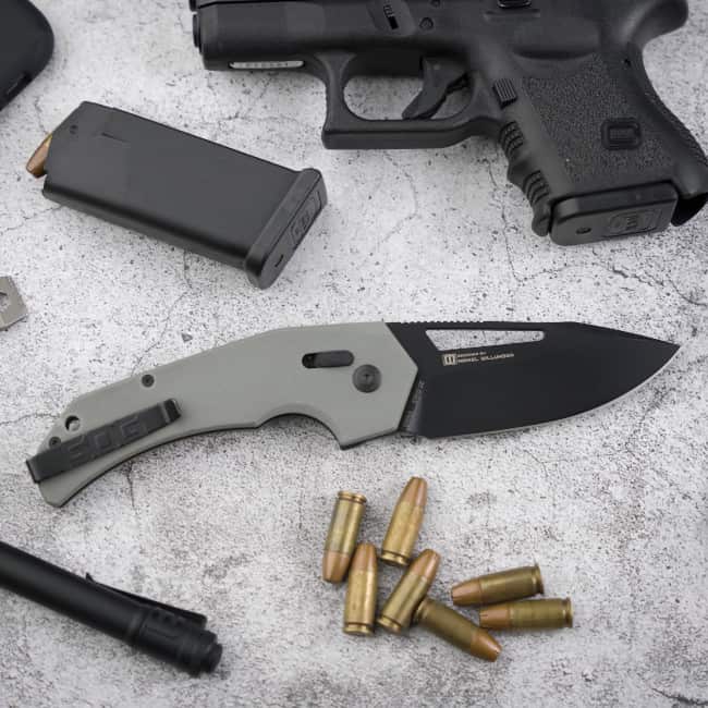 Prohen XR - Gray + Black | Professional Use Folding Knife