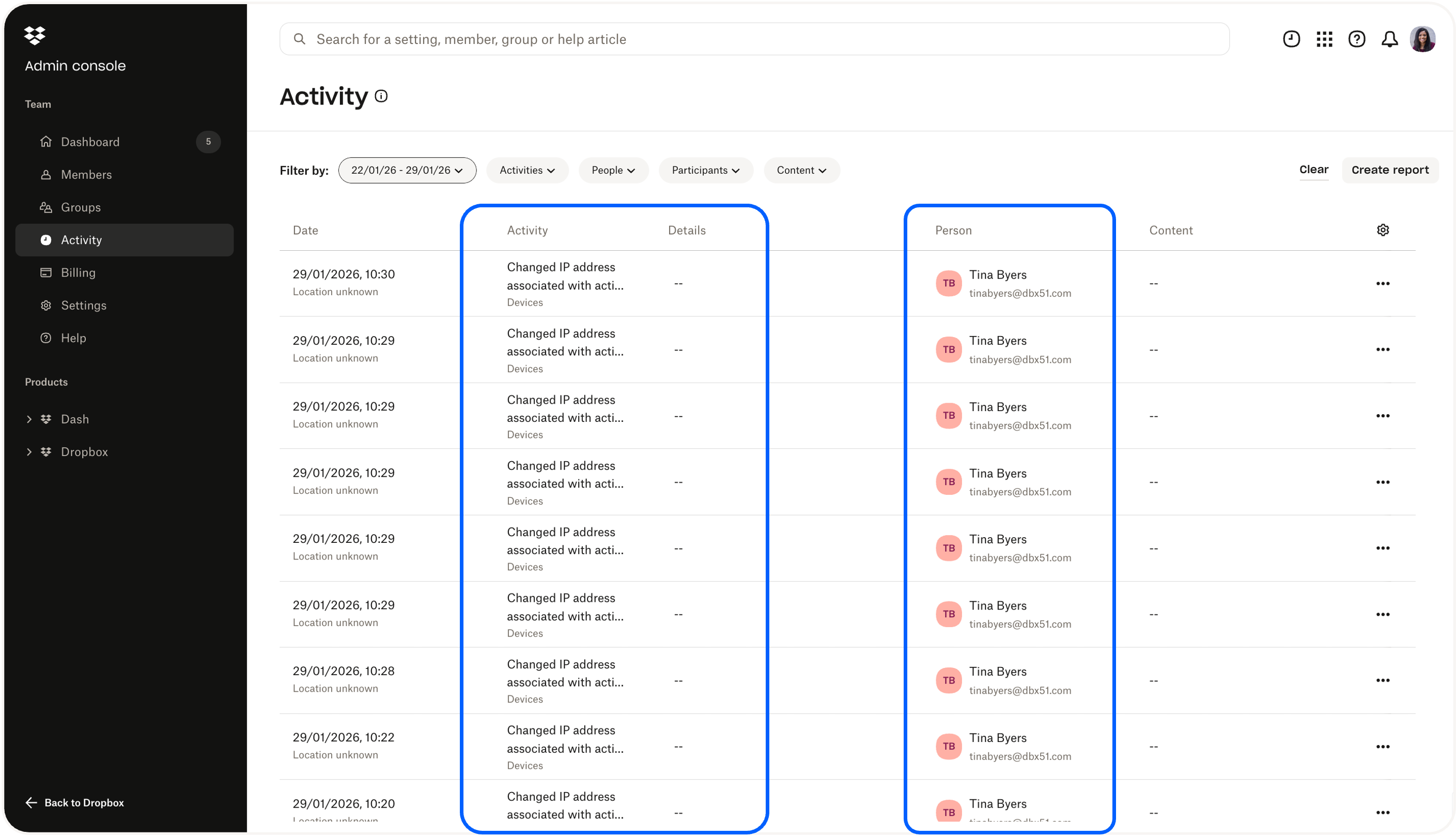 Dropbox admin console for business & teams | Dropbox learn