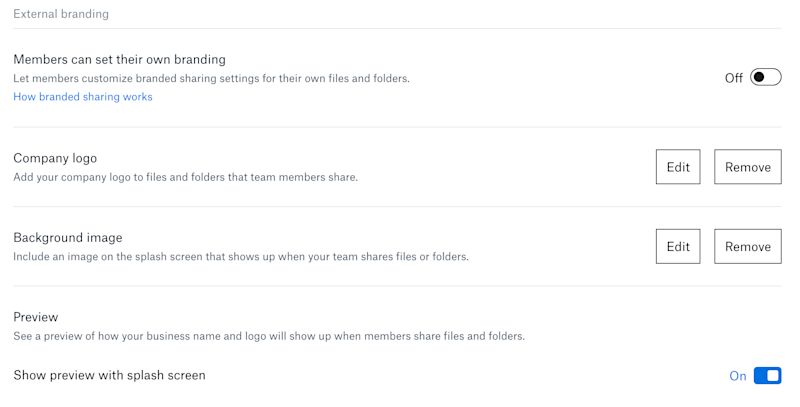 Advanced features of the admin console | Dropbox learn