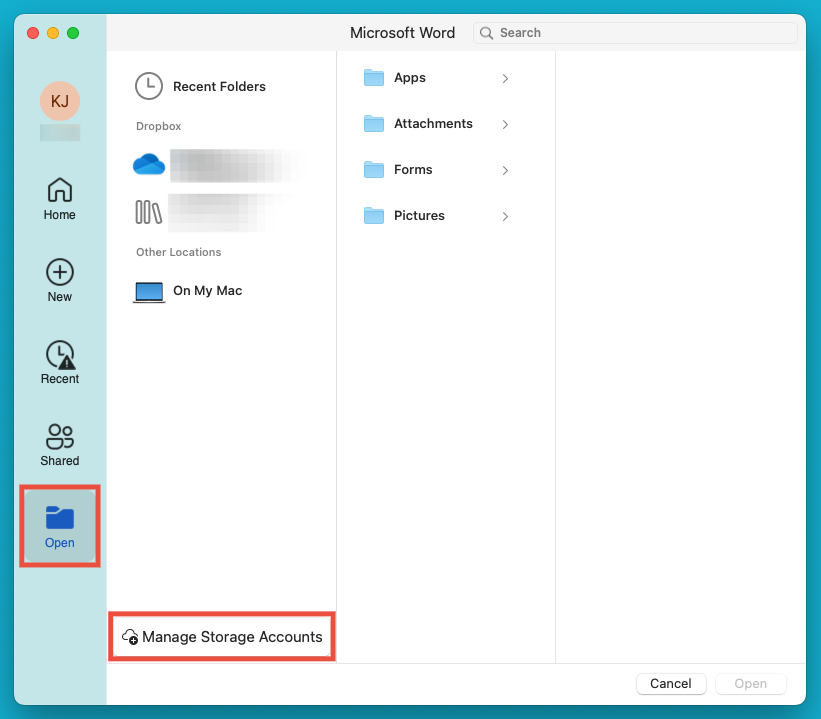 Getting started with Microsoft co-authoring for Dropbox