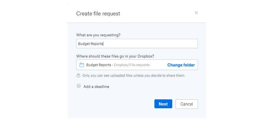 How do I request stuff from others? | Dropbox learn