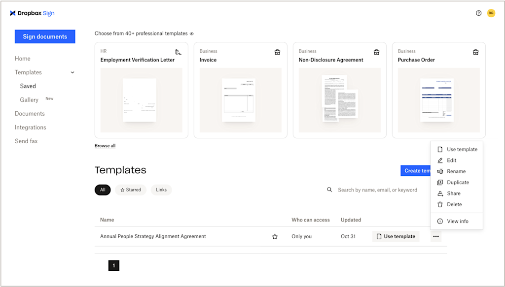 Getting started with Dropbox Sign admin | Dropbox Learn
