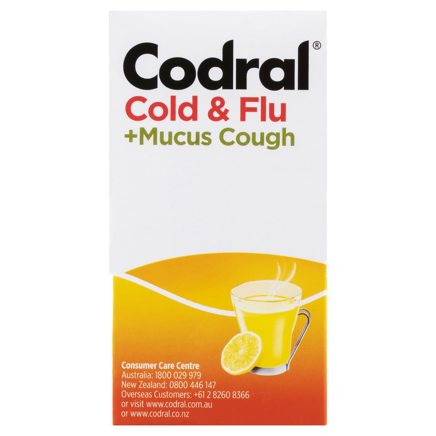 Codral® Cold & Flu +Mucus Cough Hot Drink | CODRAL® Australia