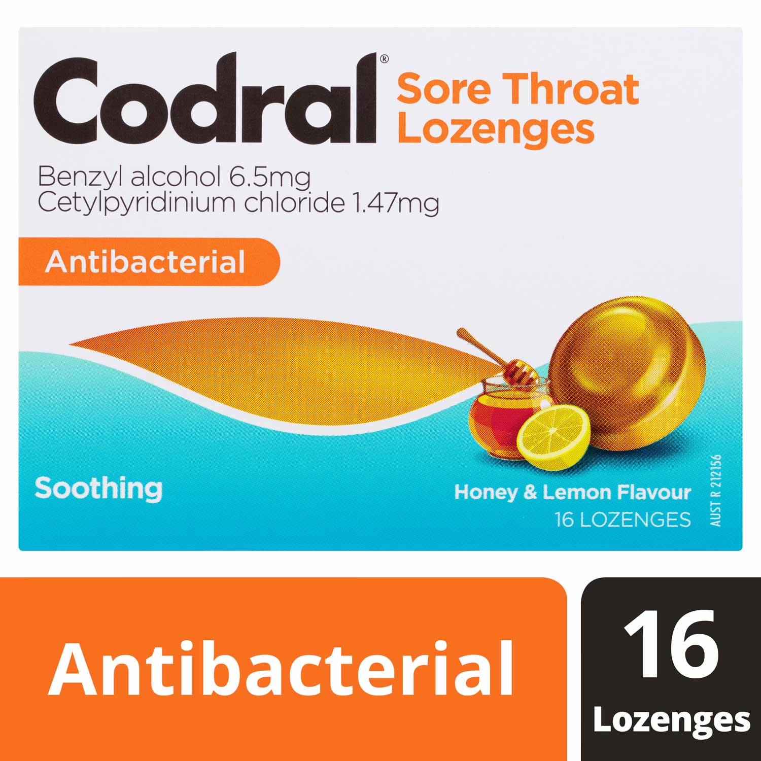 CODRAL® Cold & Flu Honey Lemon Lozenge | CODRAL® Australia