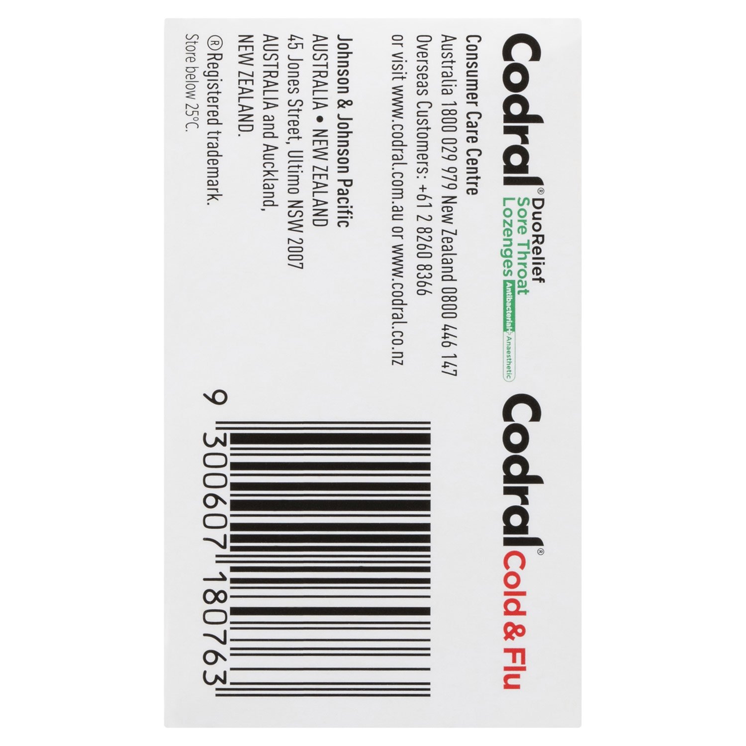 CODRAL® Plus Sore Throat Lozenges + Cold & Flu Decongestant Relief ...
