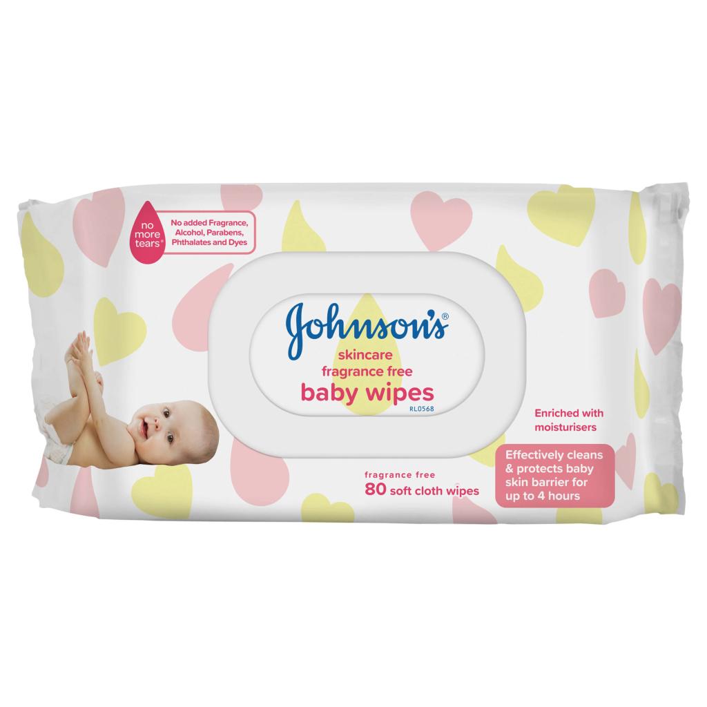 Baby Skincare Wipes (Fragrance Free)| JOHNSON’S baby® Australia