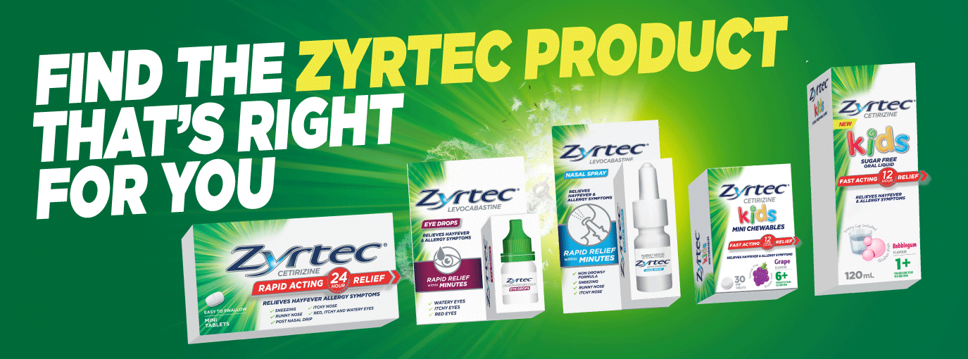 Hayfever Relief & Allergy Treatment | Zyrtec Australia
