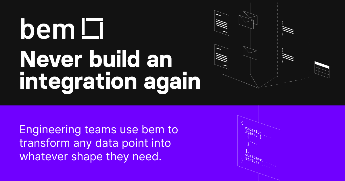 bem - the AI data interface