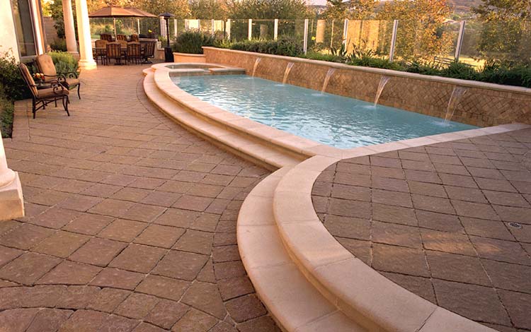 Outdoor Water Features from System Pavers