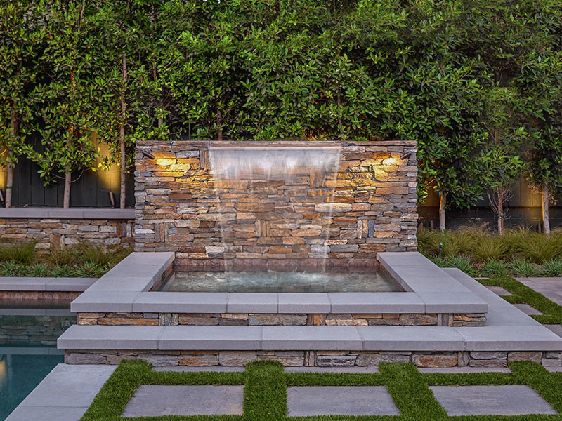 Outdoor Water Features from System Pavers