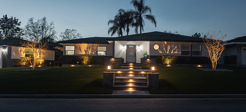 Landscape Lighting from System Pavers