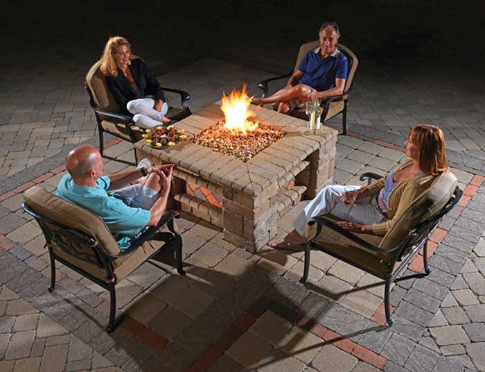 Fire Pits from System Pavers