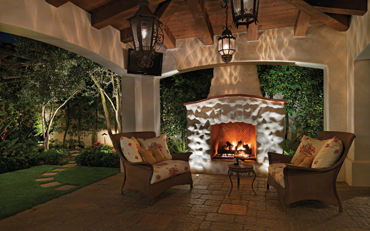 Landscape Lighting from System Pavers