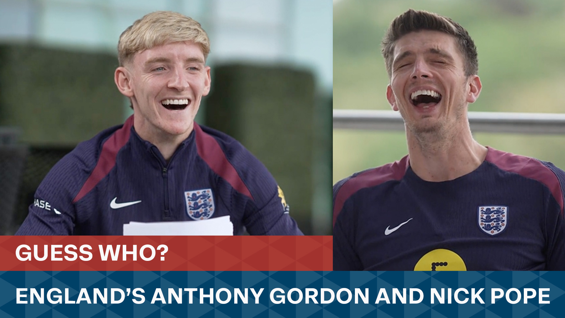 Guess Who? England teammates Anthony Gordon and Nick Pope - Latest From ...