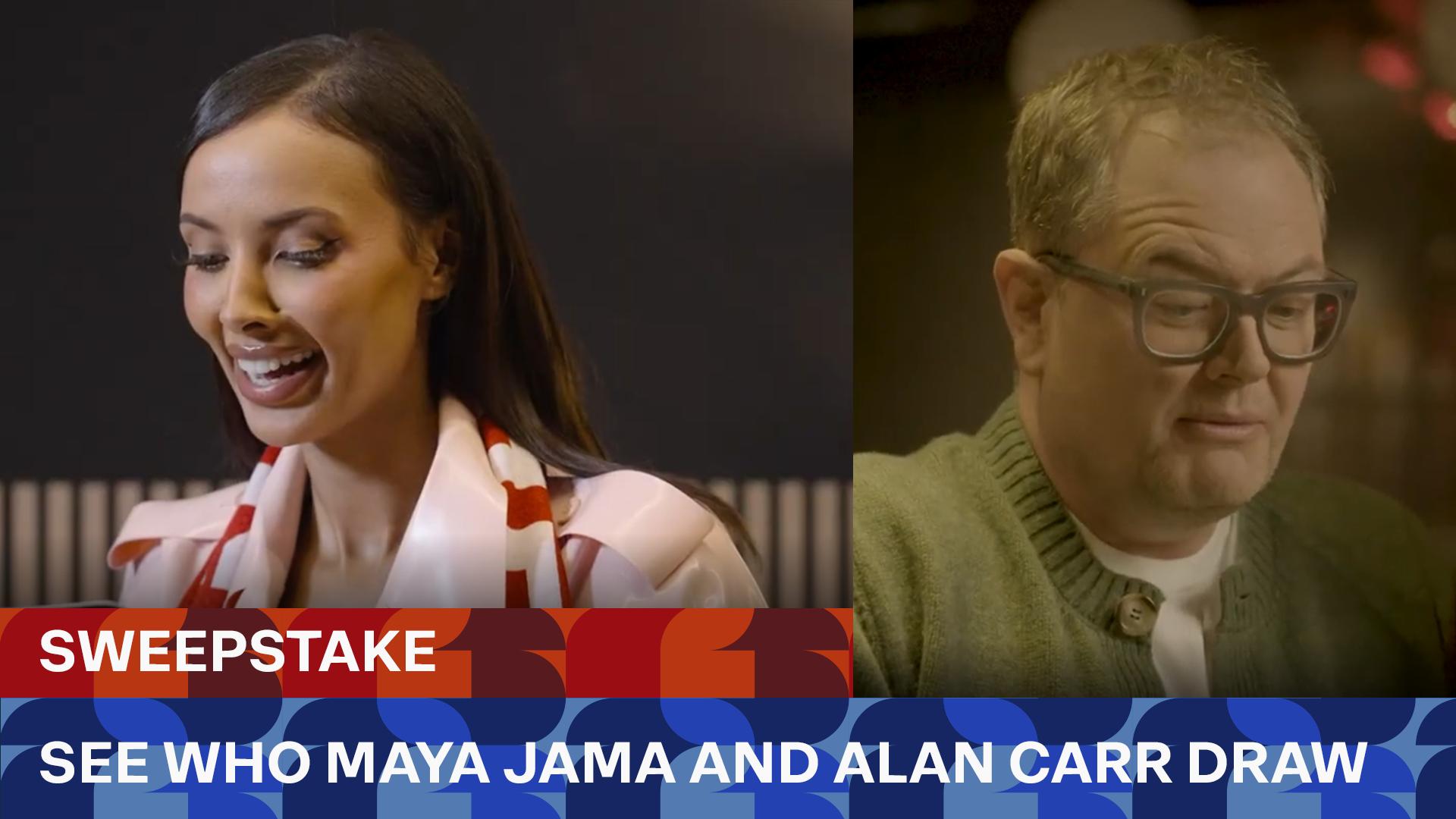 Find out who Maya Jama and Alan Carr draw in the World Cup Sweepstake ...
