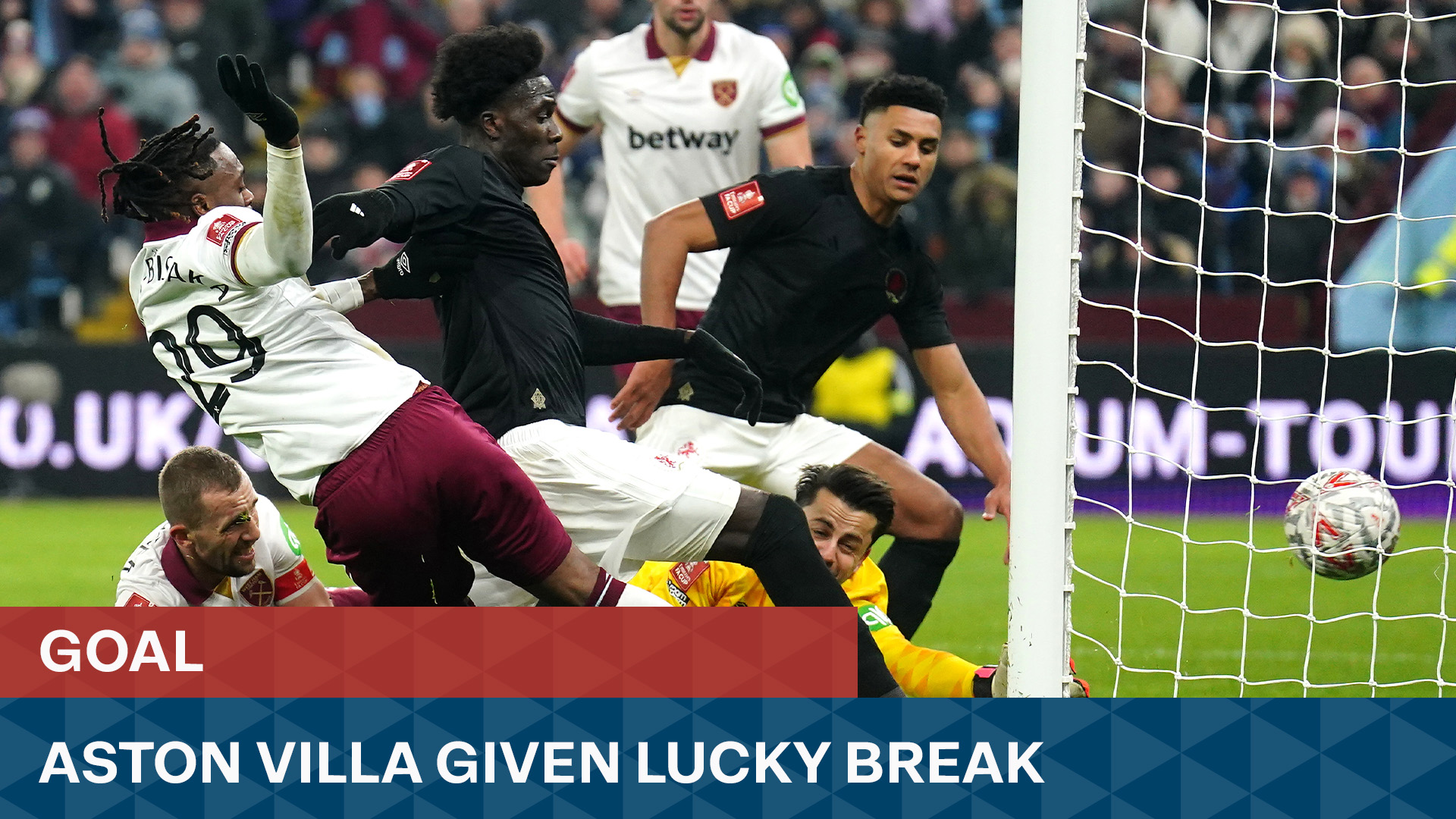 Aston Villa score fortuitous equaliser against West Ham - Latest From ...